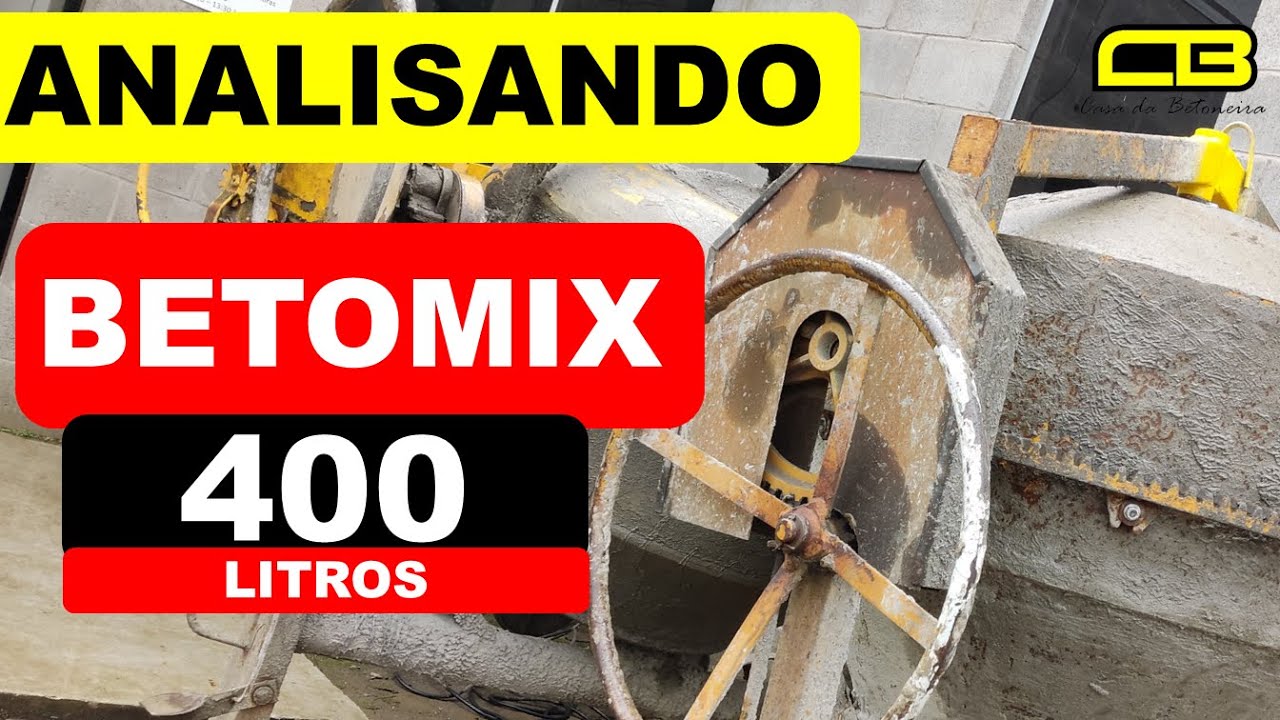 Betoneira Betomix 400 Litros - Analisando Betoneira - YouTube