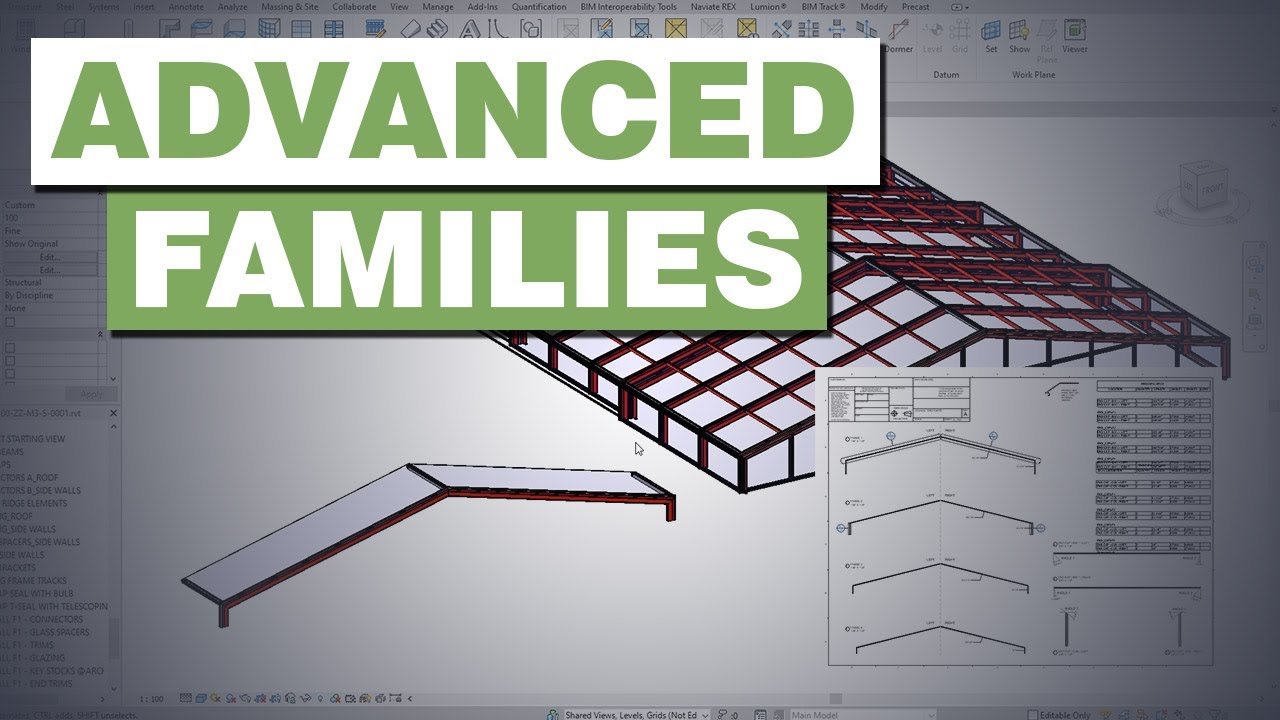 Advanced Revit Families for Manufacturing | Revit Structure - YouTube