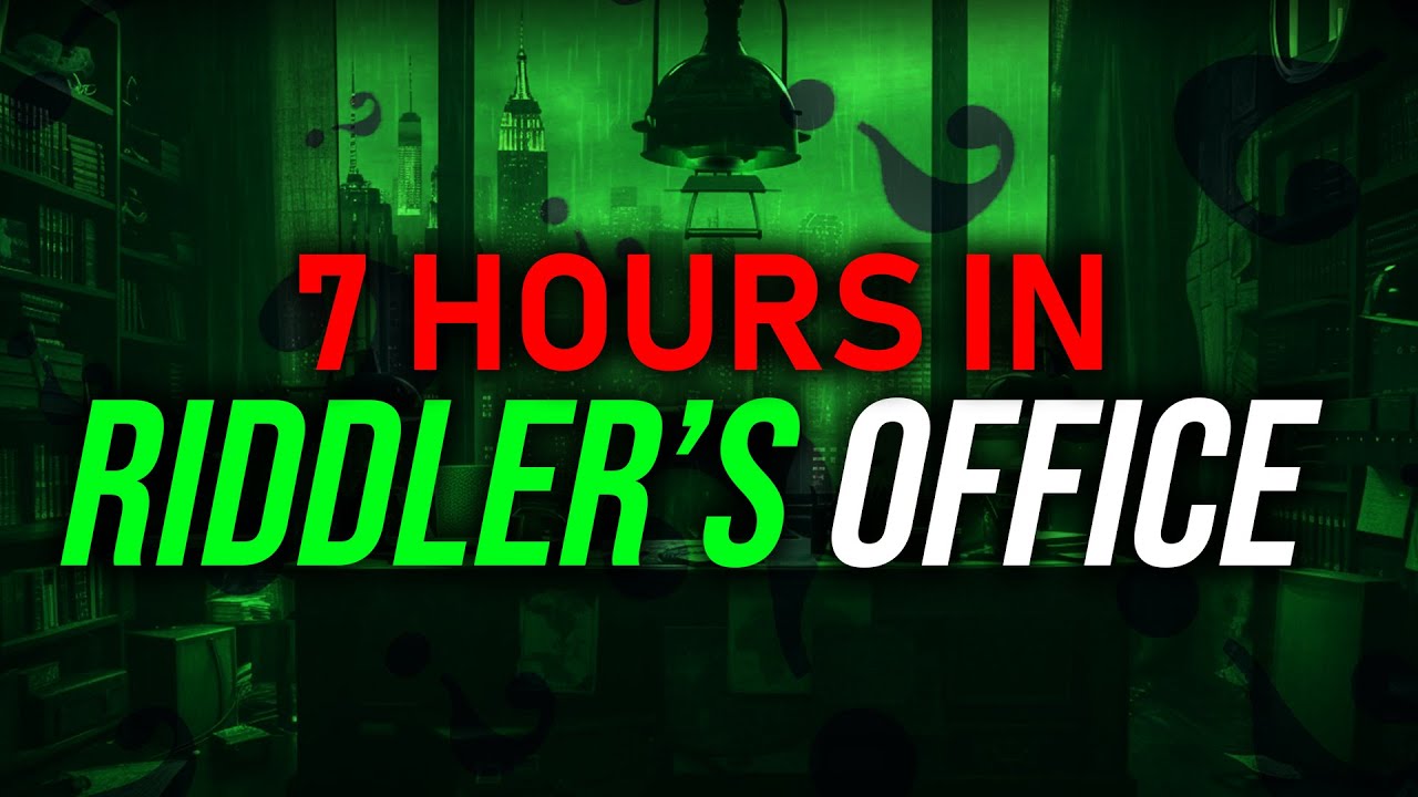 7 Hours In Riddler's Office | Gotham Ambience - YouTube