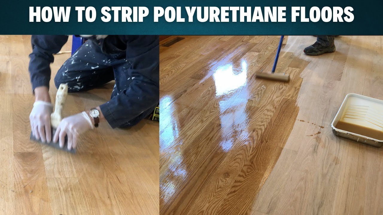 How To Strip Polyurethane From Floors - Using Klean Chemical Stripper ...