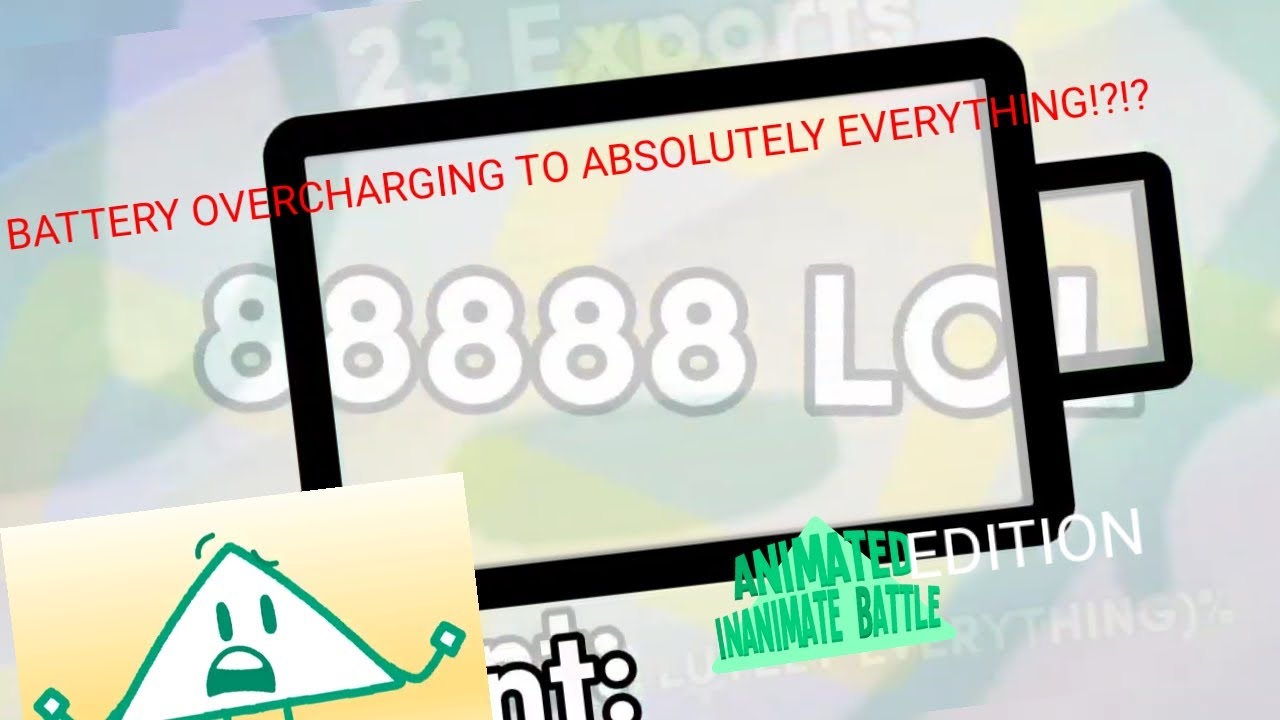 BATTERY OVERCHARGING TO ABSOLUTELY EVERYTHING!?!?!? (ANIMATED INANIMATE ...