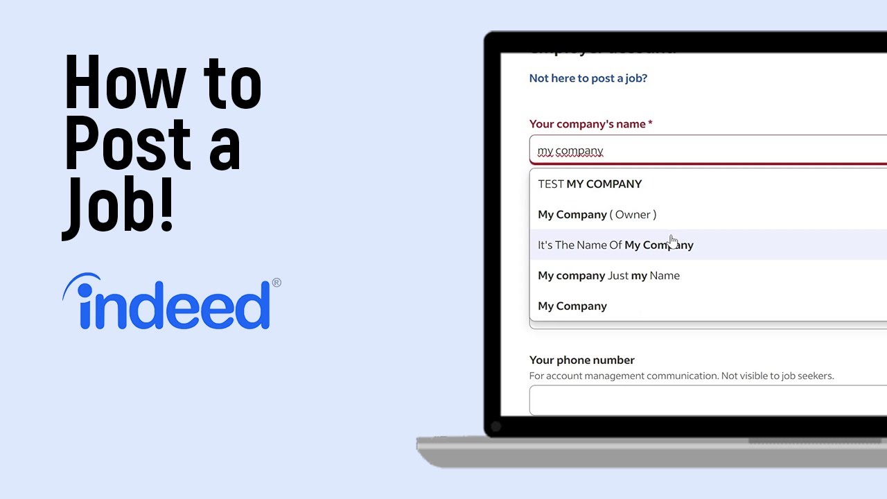How to Post a Job on indeed [easy] - YouTube