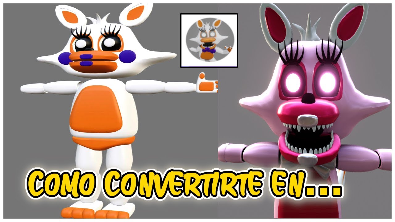 FNAF SECURITY BREACH COMO TRANSFORMARTE EN ADVENTURE LOLBIT NEW BADGE ...