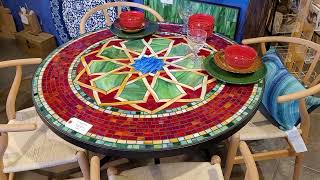 Outdoor Glass Mosaic Table