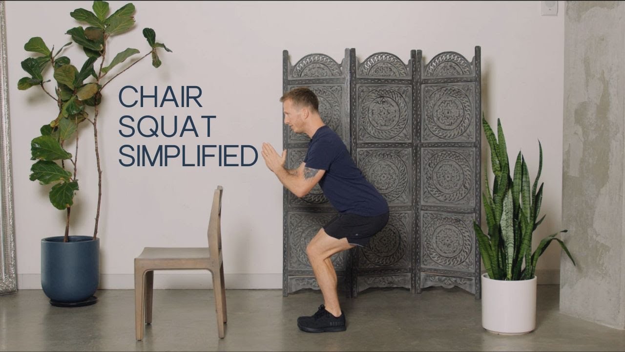 Chair Squat Simplified - YouTube
