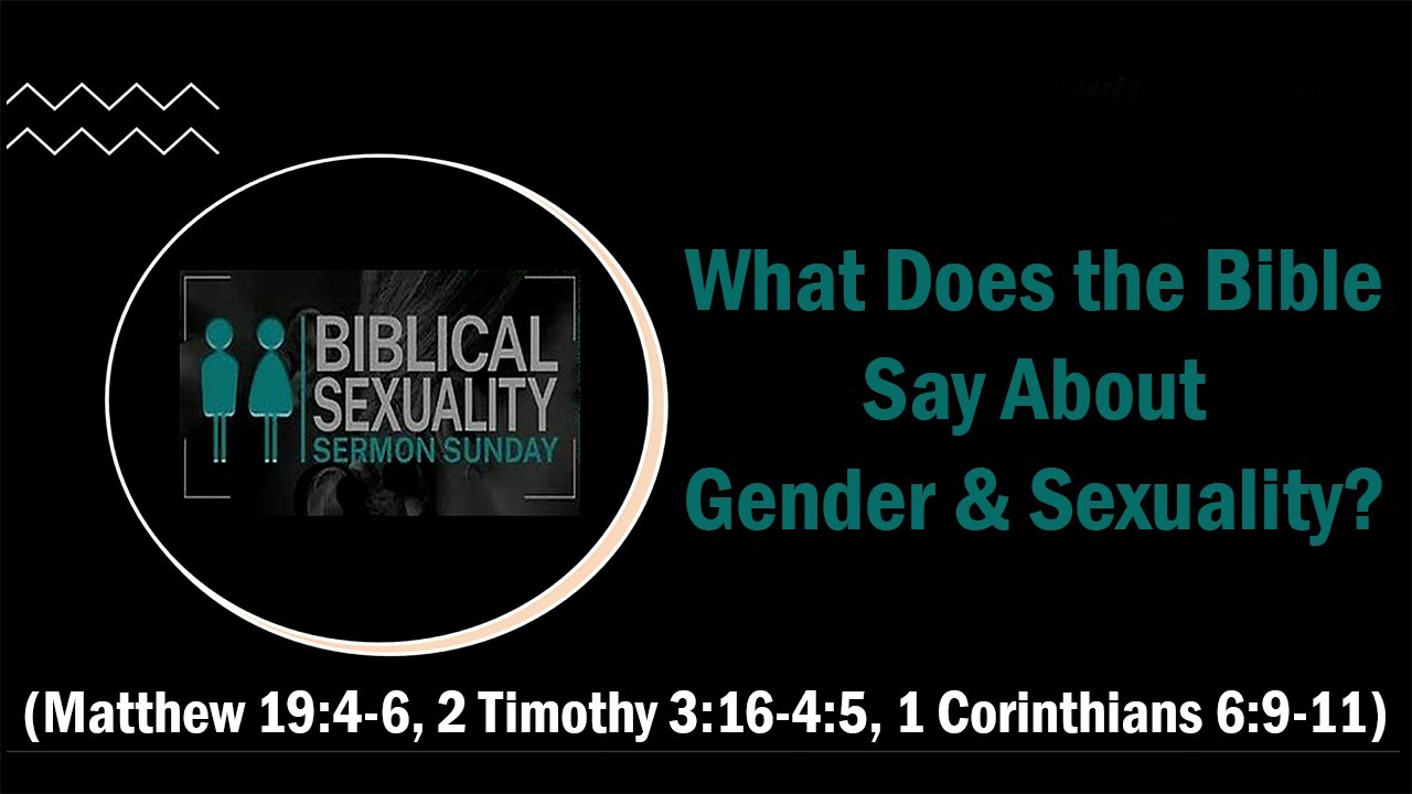 What Does the Bible Say About Gender & Sexuality? (Matt. 19:4-6, 2 Tim ...