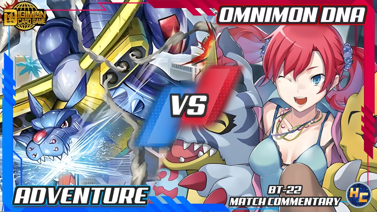 Adventure vs Omnimon DNA - Digimon TCG BT-22 Match Commentary - YouTube