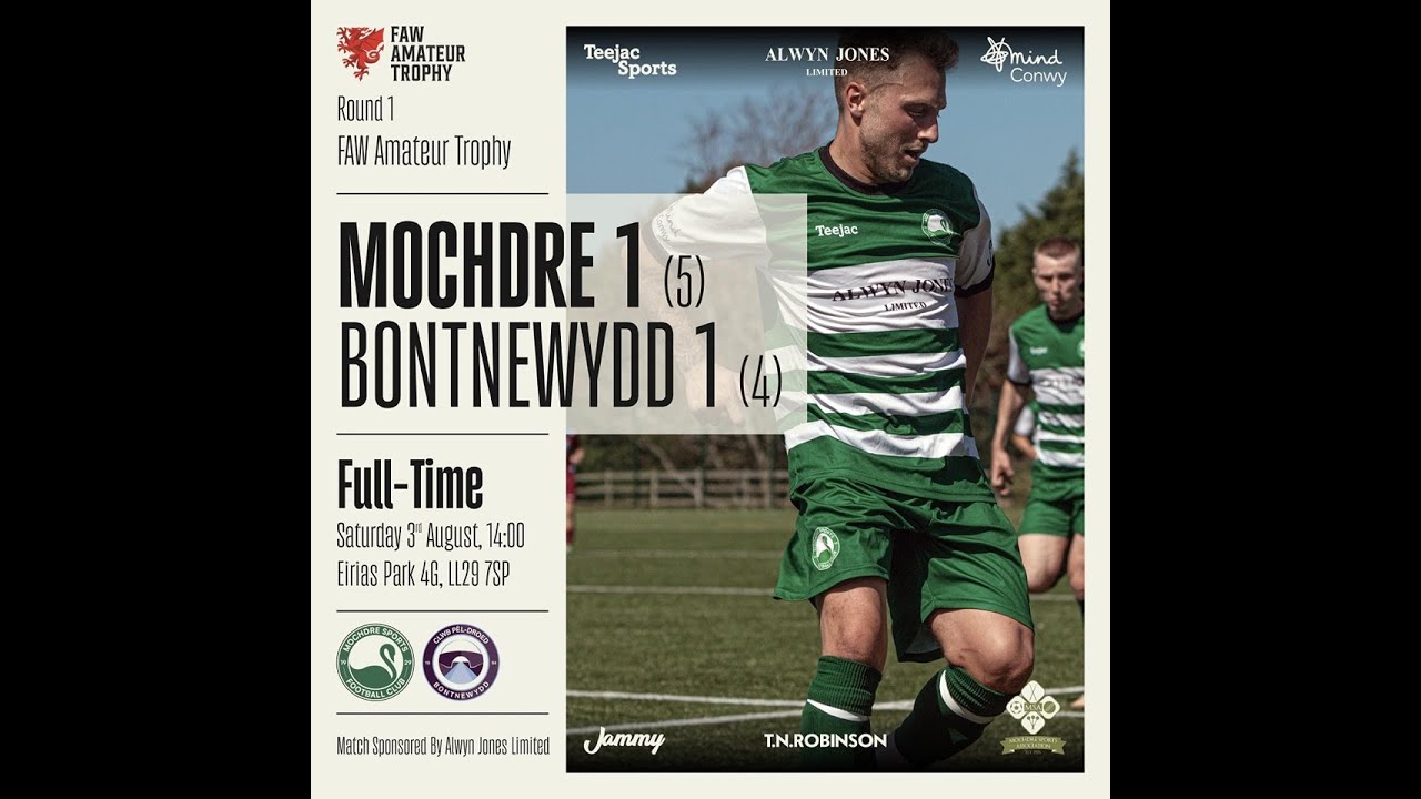2024-08-03 Mochdre Sports F.C. 1 - 1 Bontnewydd (FAW Trophy Qualifying ...