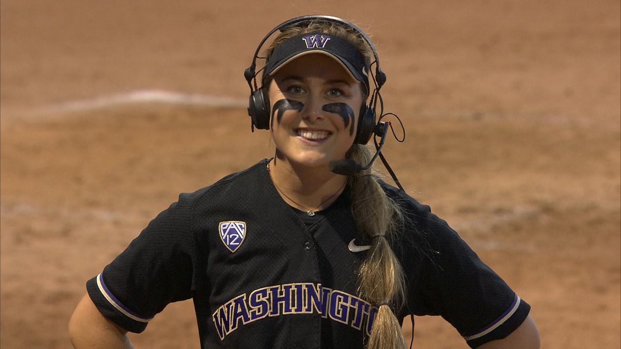 Taylor Van Zee on her 3-RBI night for Washington softball: 'Each pitch ...