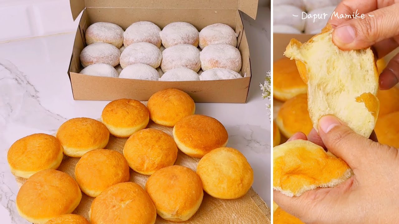 RESEP DASAR DONAT PREMIUM UNTUK IDE JUALAN, EMPUKNYA BERHARI2, SUDAH ...