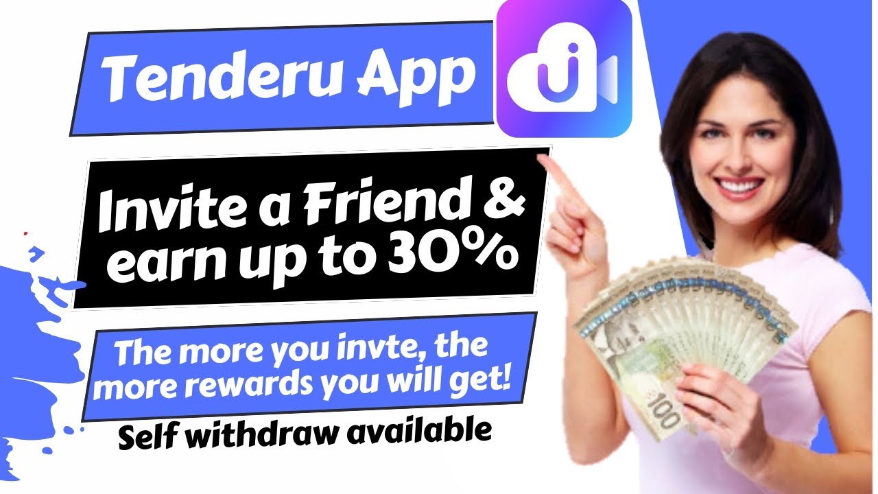 TenderU app Invite a Friend & earn up to 30% | The more you invite, the ...