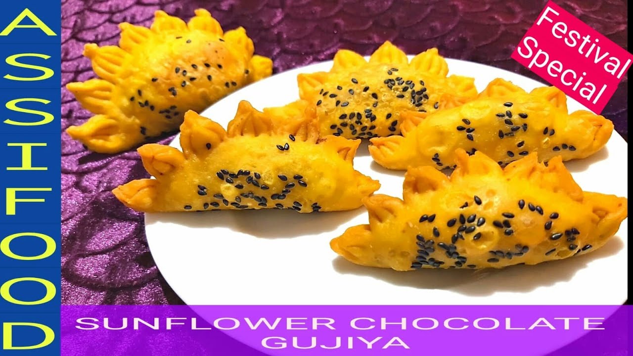 Sunflower gujiya /Festival SPECIAL recipe / Gugara recipe / Karanji ...