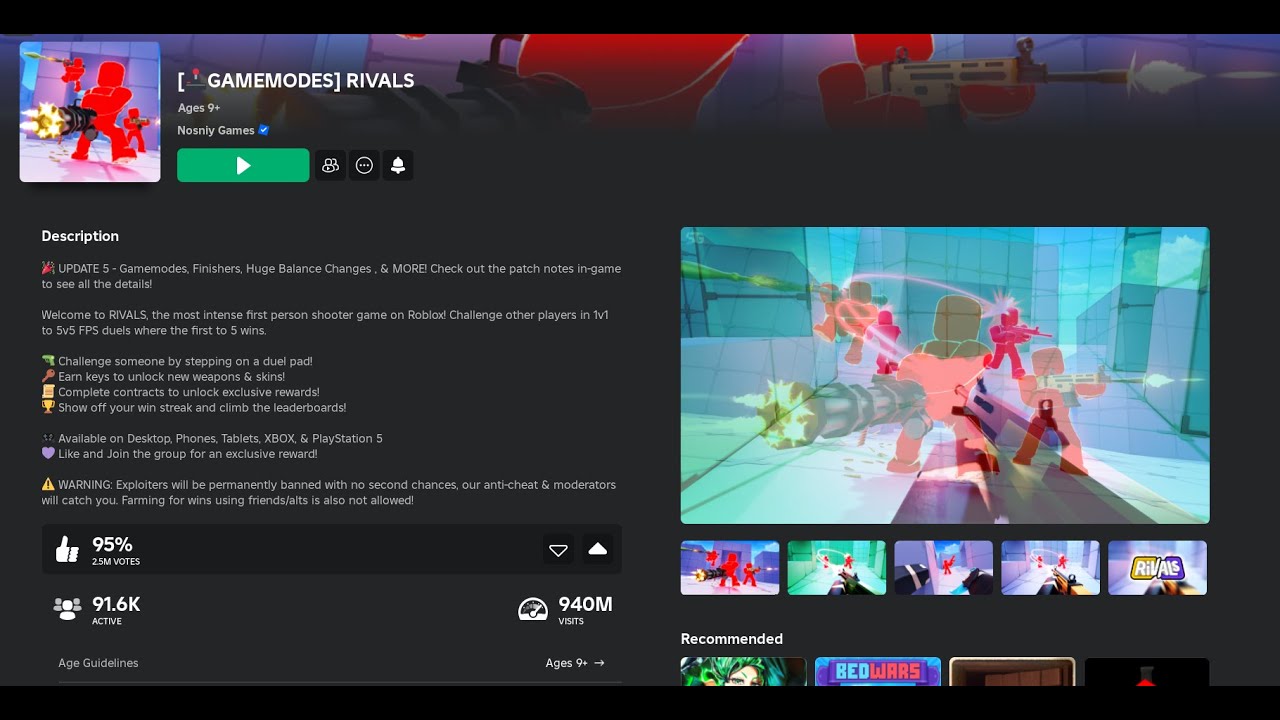 Rivals Roblox! - YouTube