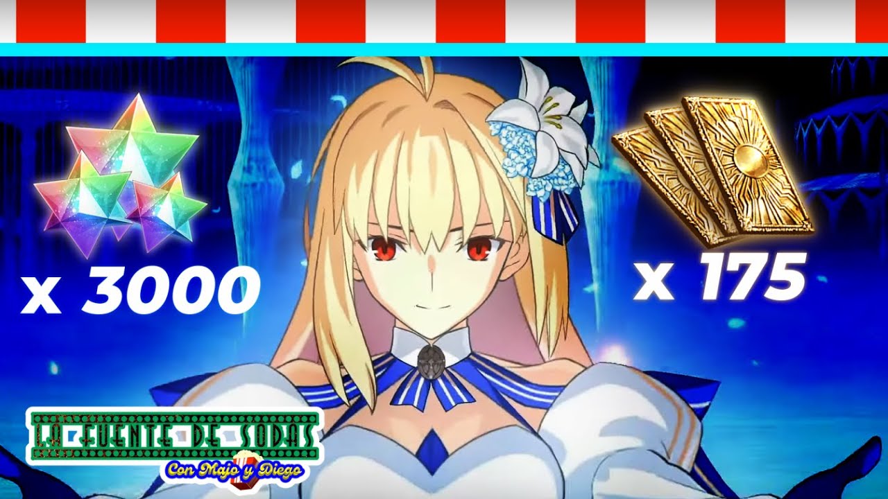 Fate/Grand Order Arcueid Rolls +3000 Quartz +175 tickets NP5; La Fuente ...