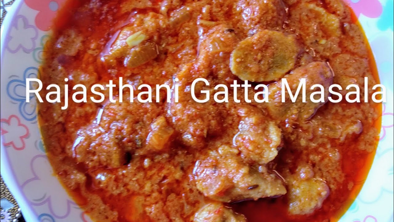 How to make rajasthani gatta masala/ gatta curry/gatte ki sabji. Step ...