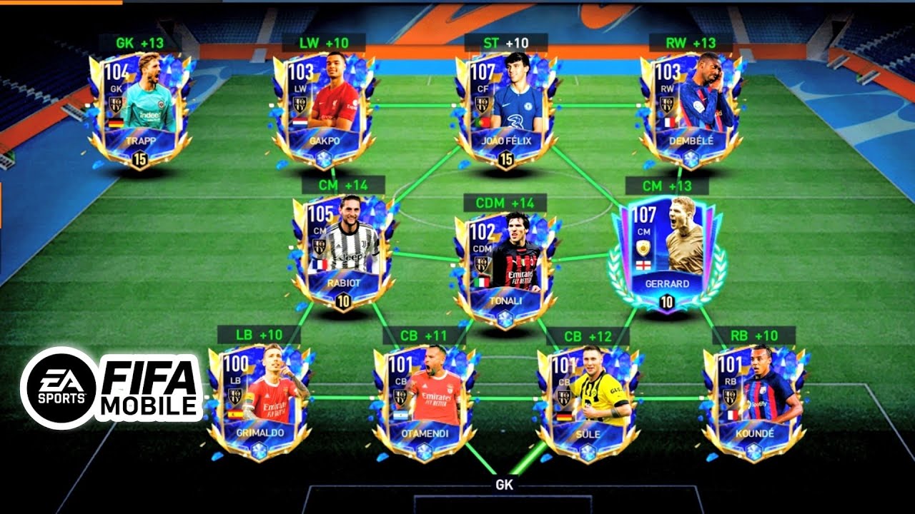 FIFA mobile - TOTY23 Mixed New Squad Builder - Gameplay - FIFA Mobile ...