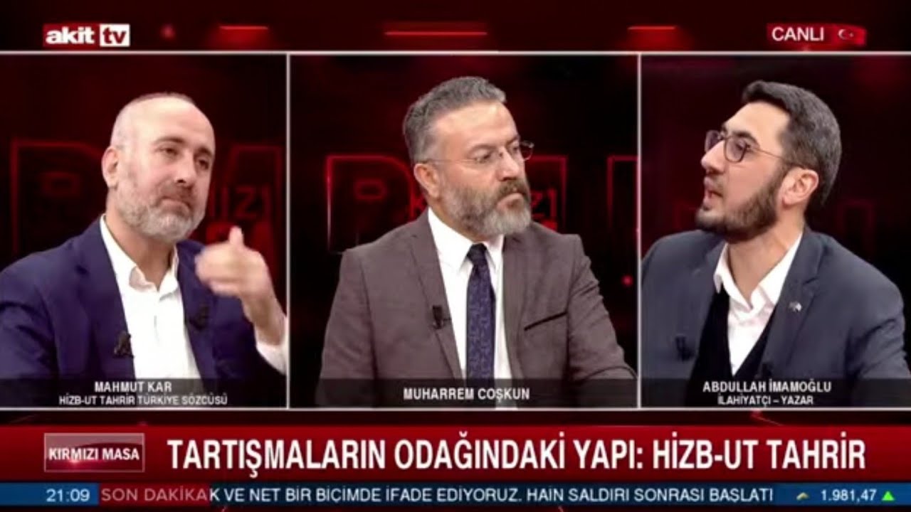 CANLI-Mahmut Kar Ve Abdullah İmamoğlu Kırmızı Masa' da. Hizbut Tahrir ...