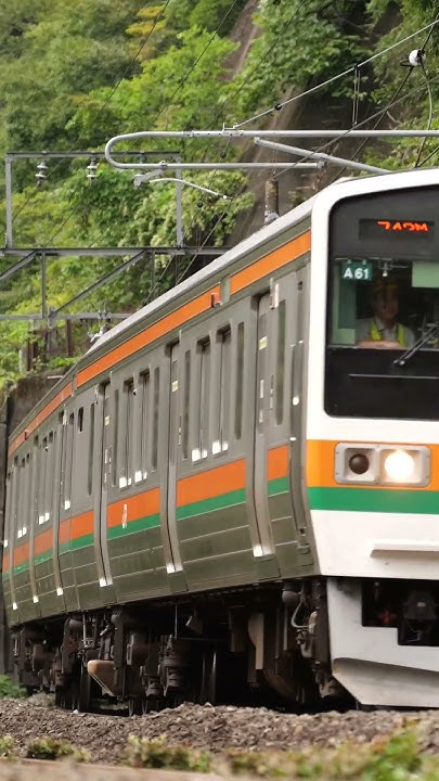 【4K 縦動画】上越線 上牧〜後閑 211系 普通電車 小松トンネル飛び出し！！JR East Joetsu line, Kamimoku-Gokan, Komatsu-tunnel ...