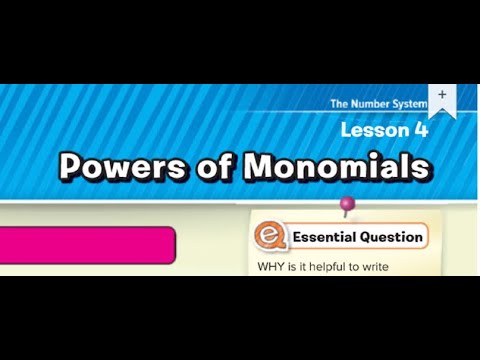 Lesson 4: Powers of Monomials - Part 1 - YouTube