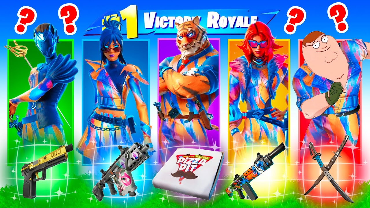 The *RANDOM* RAINBOW GLOW BOSS Challenge! (Fortnite) - YouTube