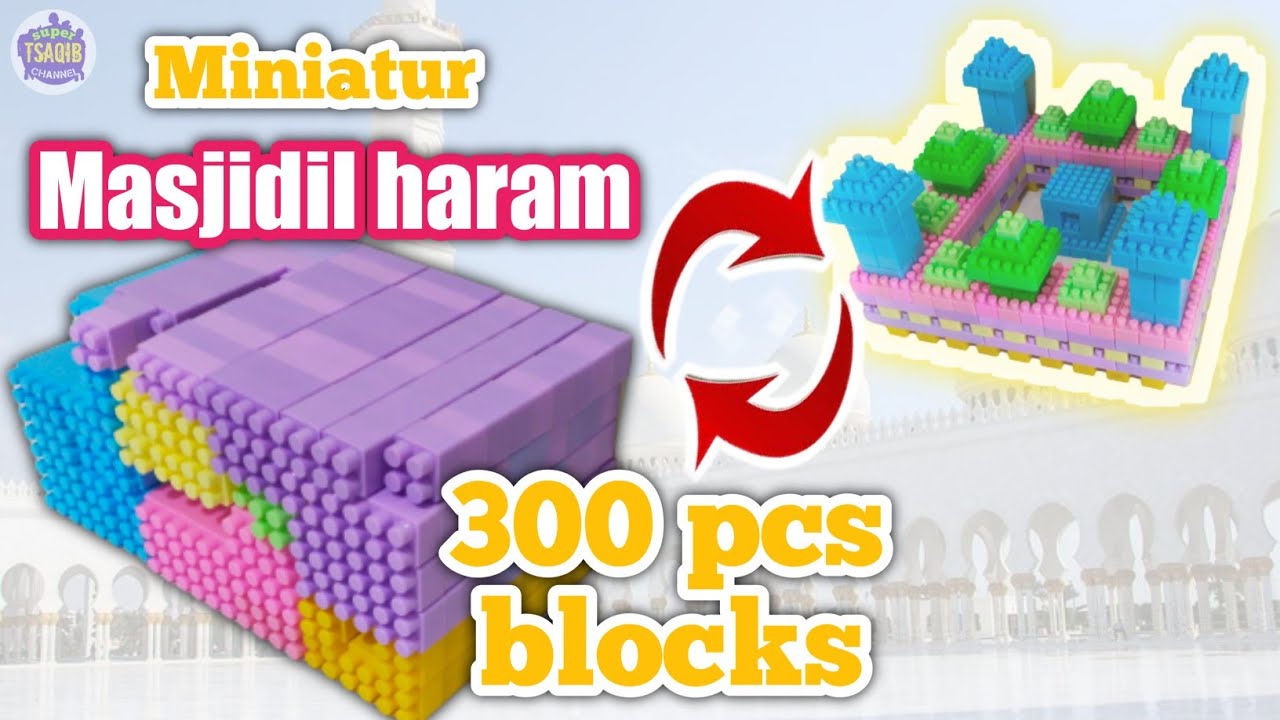 Build a very beautiful Masjidil haram from blocks | Lego masjid ...