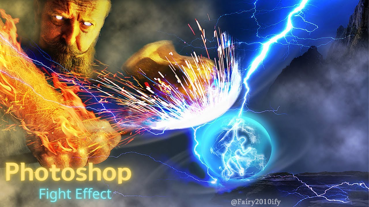 How to create Fight effects in Photoshop - 如何製作戰鬥特效 - YouTube