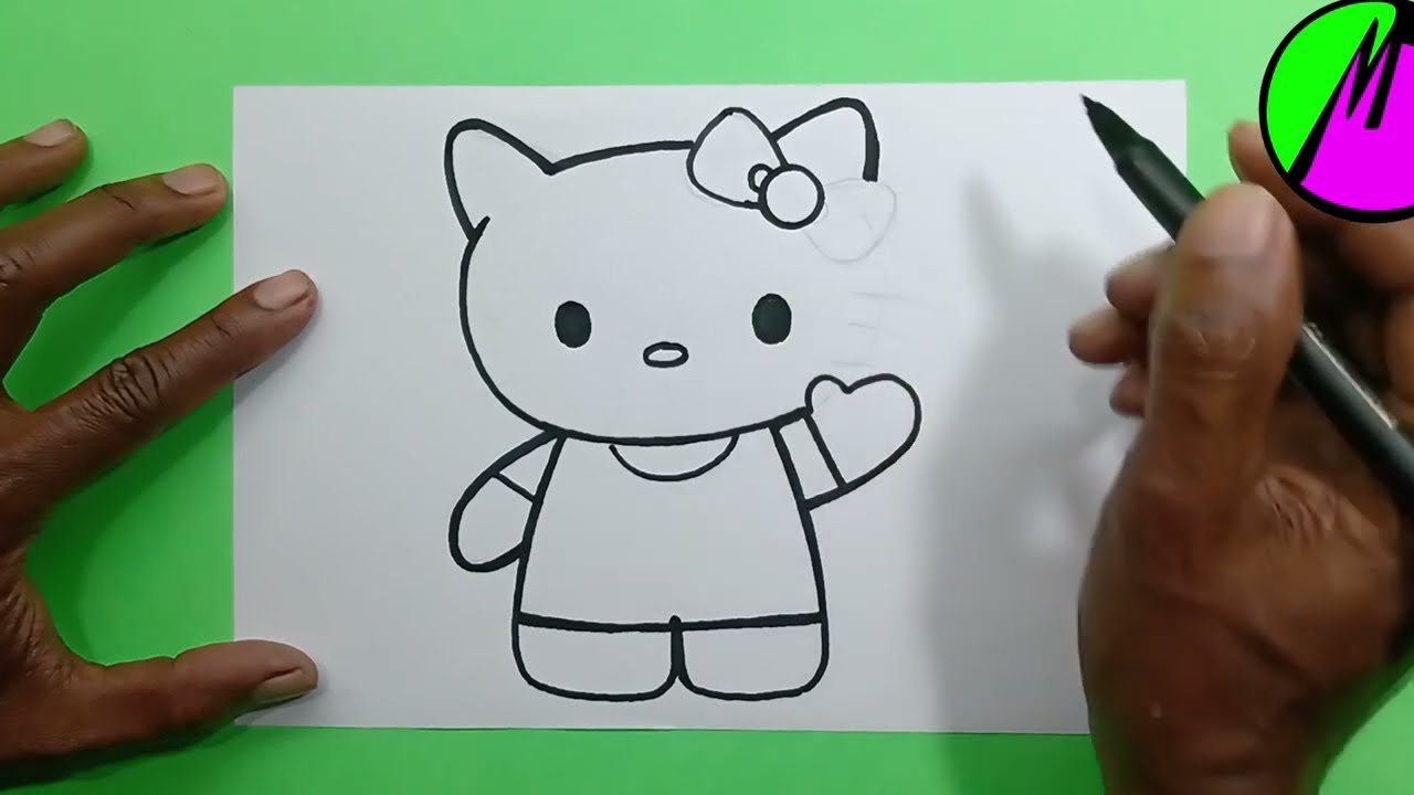 HOW TO DRAW EASY Hello Kitty DRAW CUTE THINGS #draw #howto - YouTube