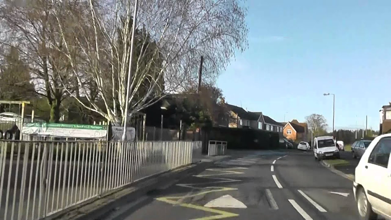 Driving Along Tudor Way & Bromyard Road A44, Worcester, Worcestershire ...