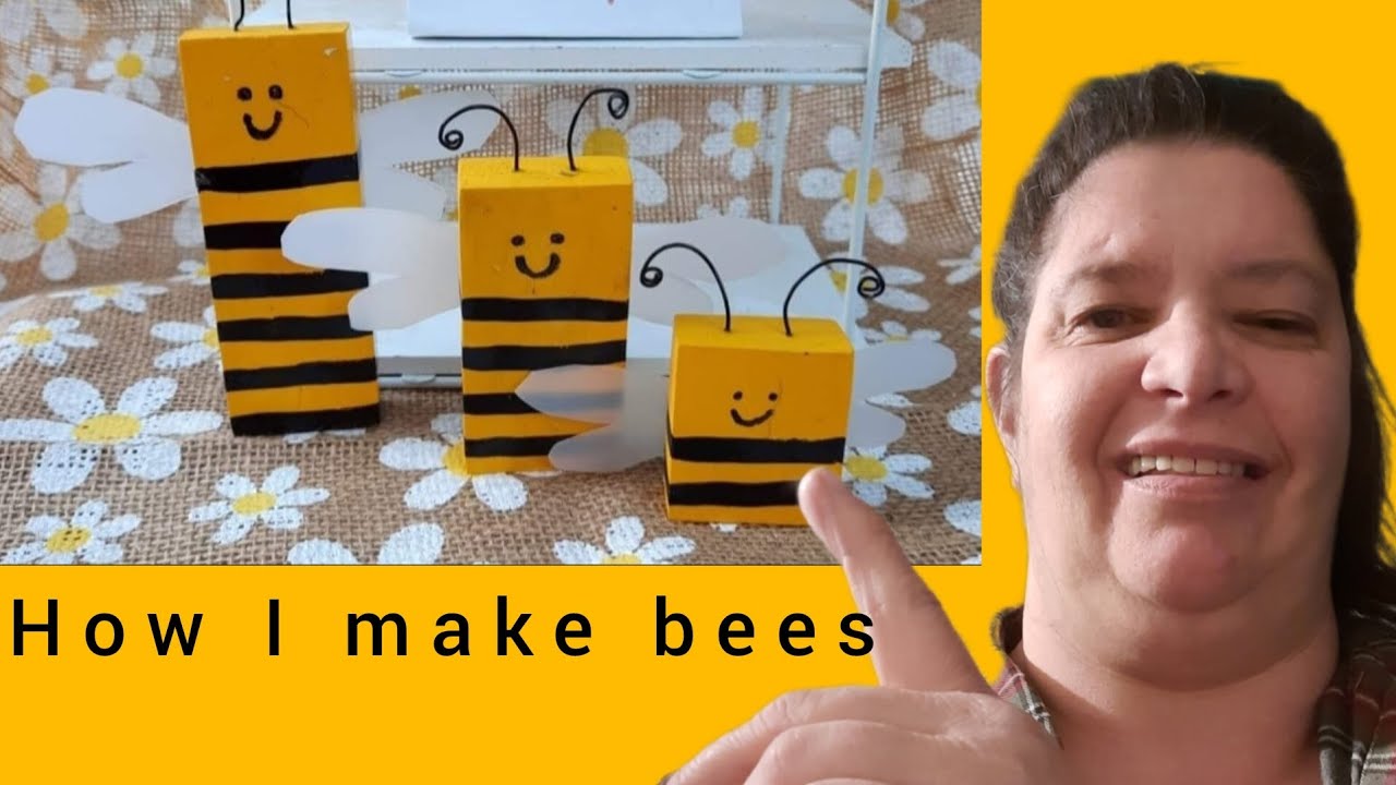 My bee trios craft making process - YouTube