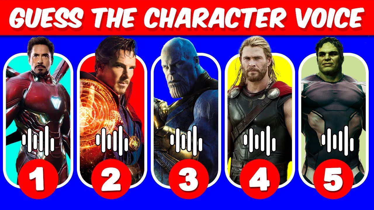 Guess the MARVEL Characters by Their Voice | Fun Challenge - YouTube