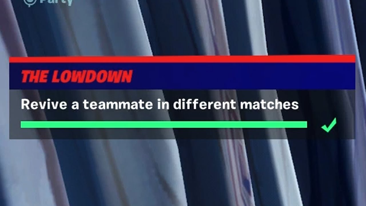 Revive a Teammate in Different Matches (3) - Fortnite The Lowdown ...