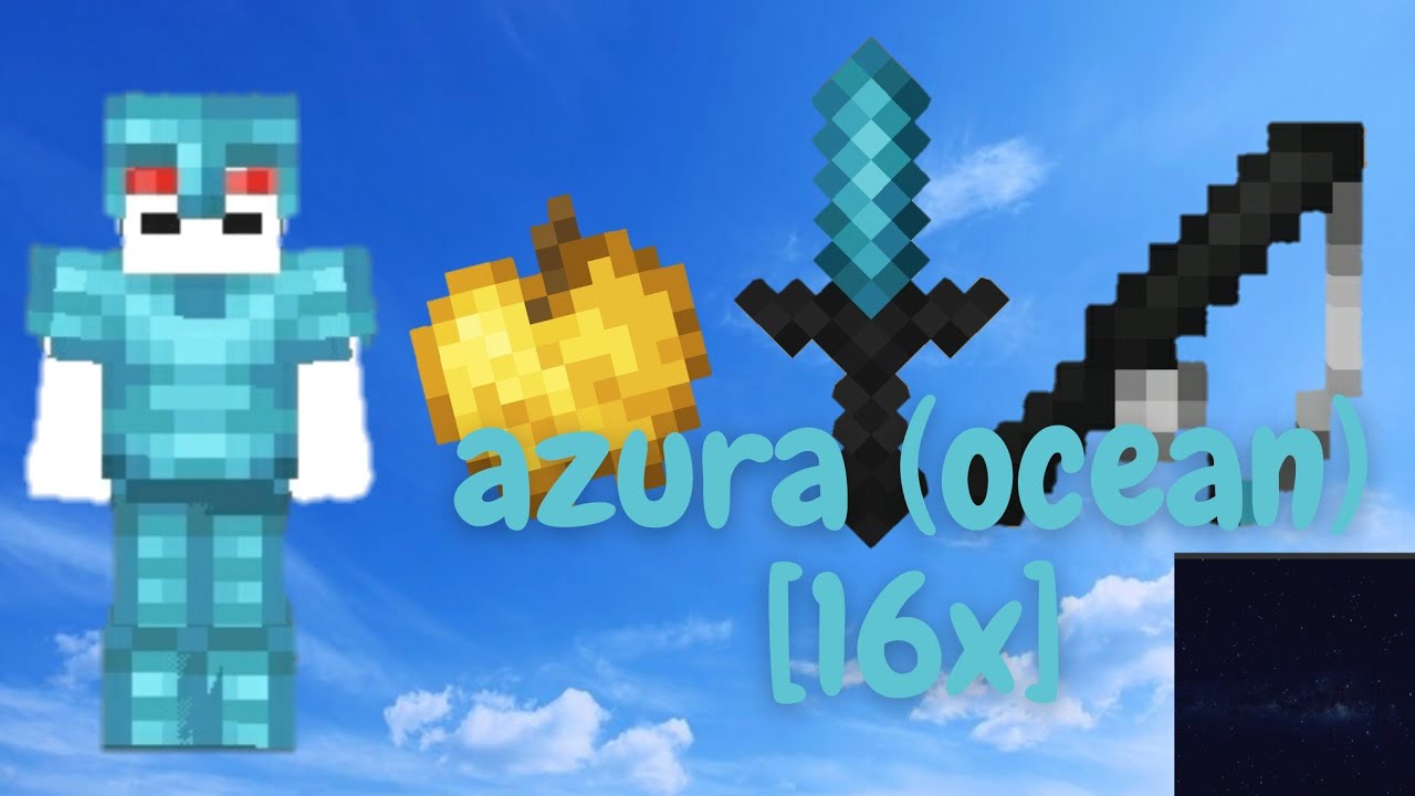 azura (ocean) [16x] by Keno | MCPE Ported by Unpredictable (Me) - YouTube