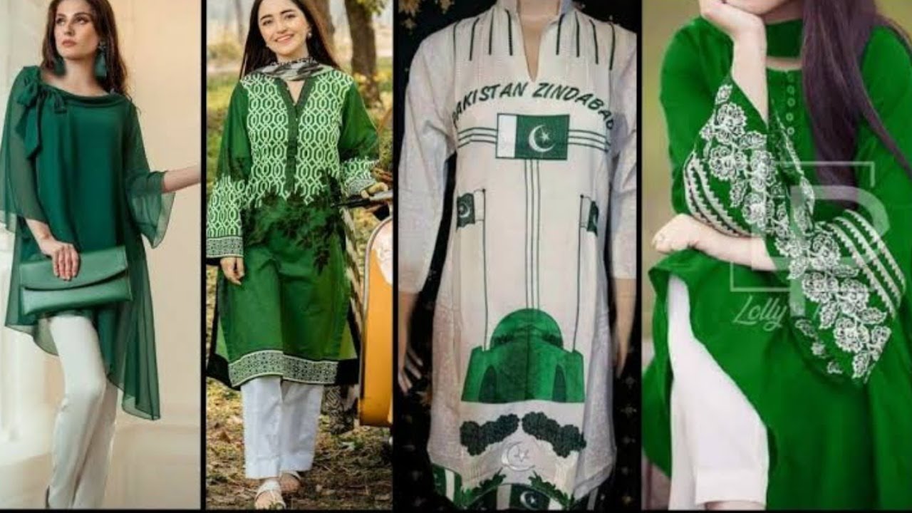 14 August dresses design 2021!!pakistan Independence day dresses ...