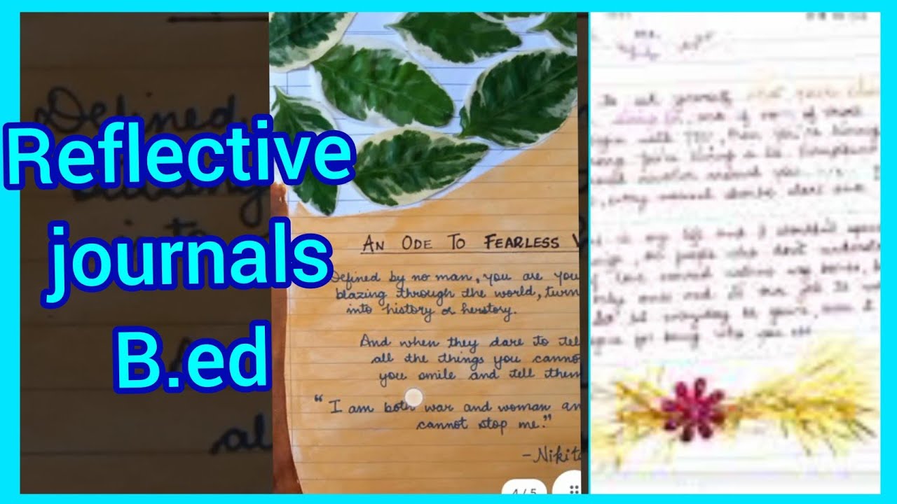 Reflective Journal For B Ed Class 4th Sem bedfile lesson YouTube reflective-journal-for-b-ed-class-4th-sem-bedfile-lesson-youtube