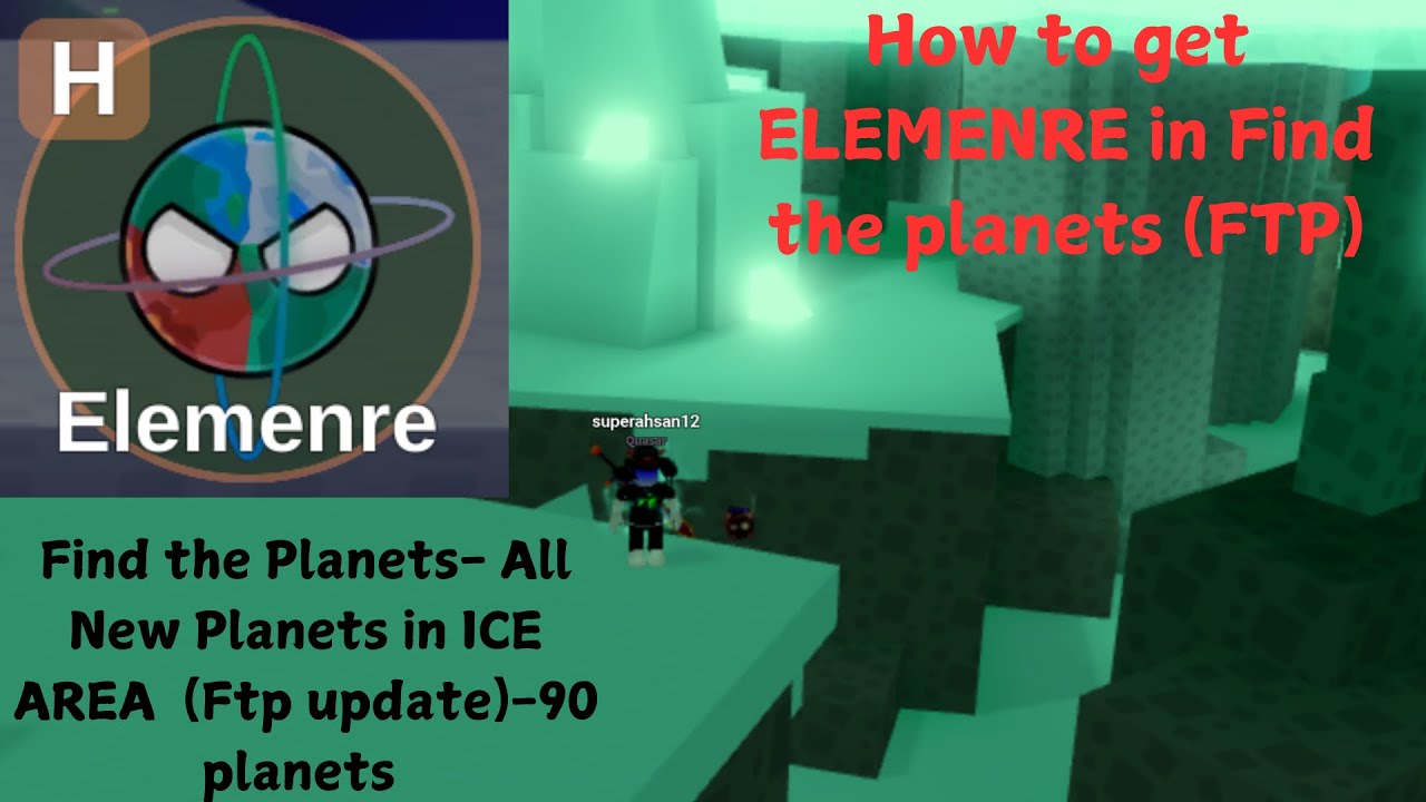 How to get Elemenre in Find the planets (FTP)! ROBLOX GAMEPLAY! - YouTube