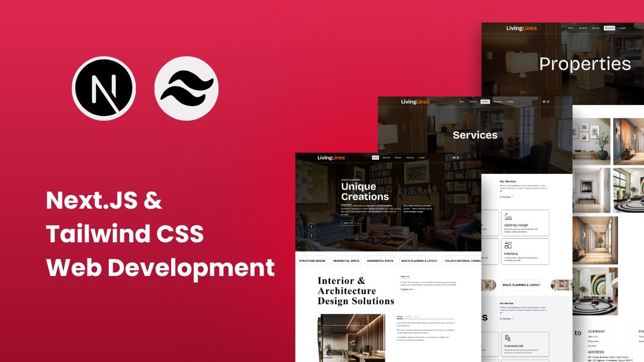 Build a Modern Interior Design Website in Next.js + Tailwind CSS | Step ...