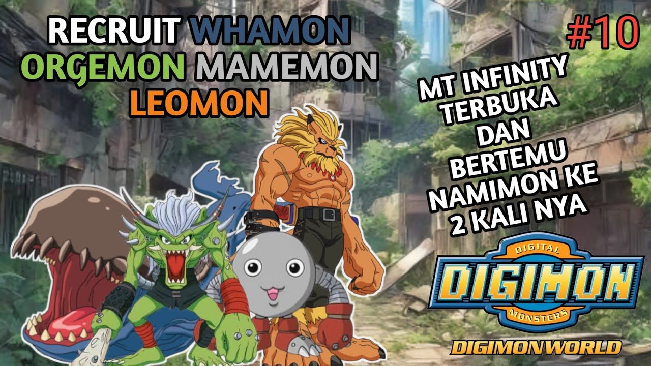 Digimon World [PS1] - Recruit Whamon Ogremon Mamemon Leomon Dan ...