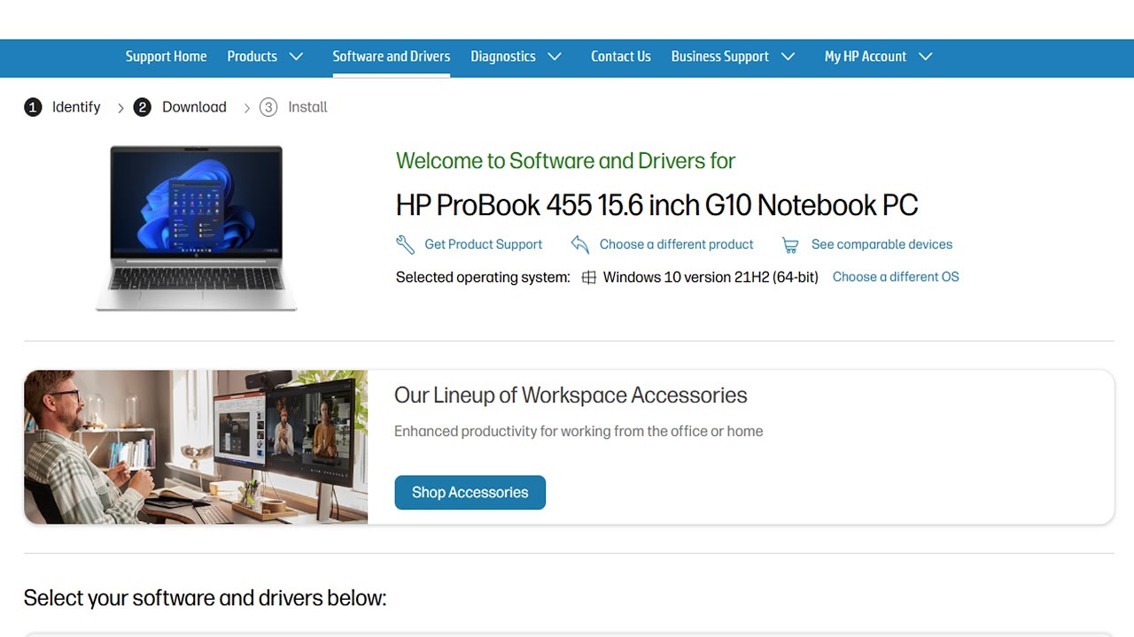 HP ProBook 455 G10 – Download & Install Drivers for Windows 10/11 - YouTube