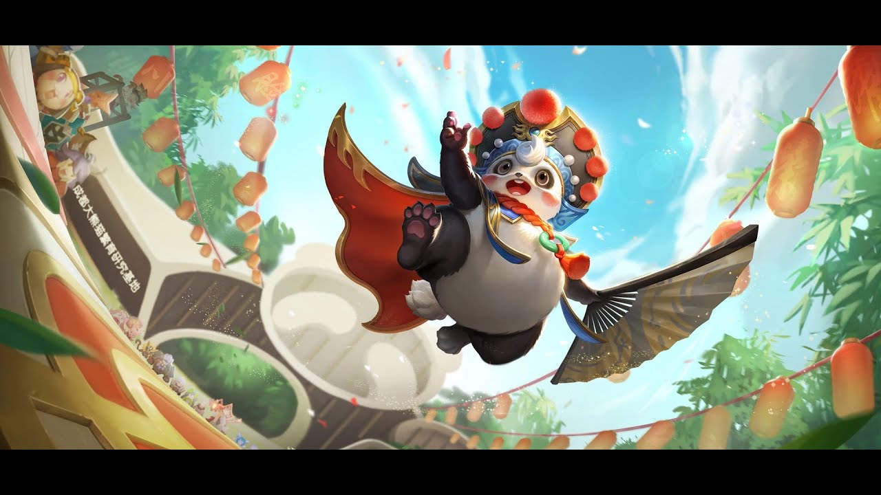 Skin Panda Rongrong (胖达荣荣) | Menki (梦奇) | Honor of Kings (王者荣耀) - YouTube