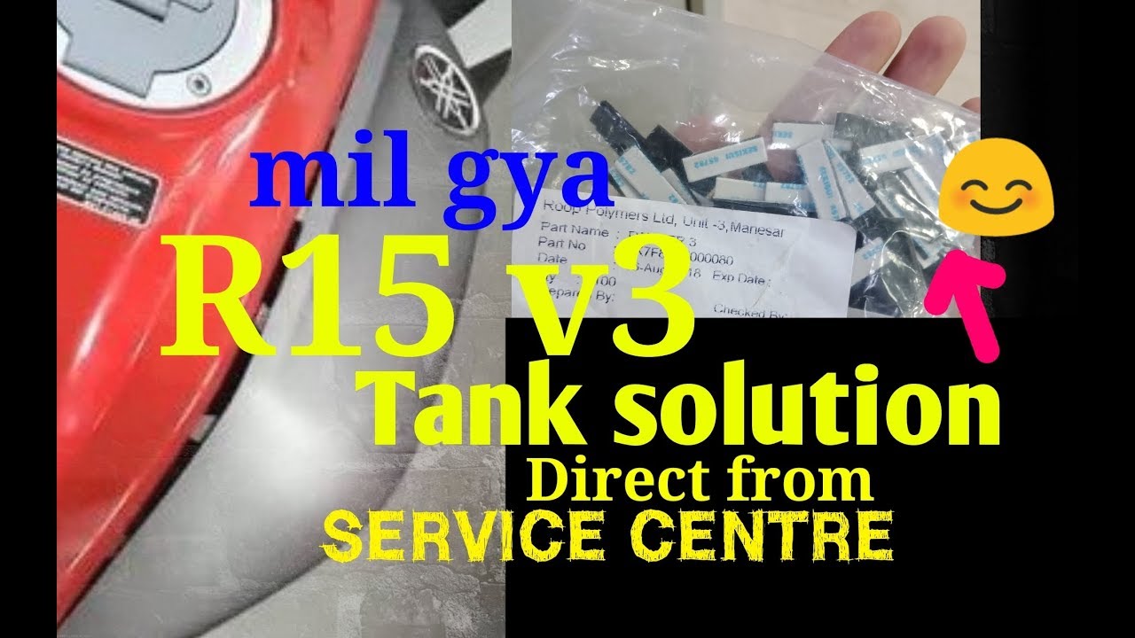 r15 v3 tank solution | direct from yamaha | permanent fixed | vlog-17 ...