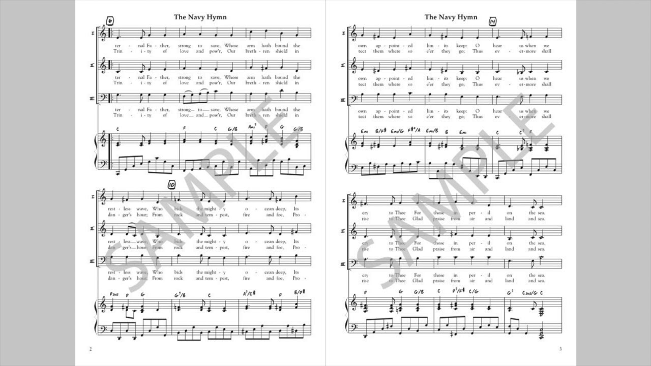The Navy Hymn - MusicK8.com Choral Octavo - YouTube