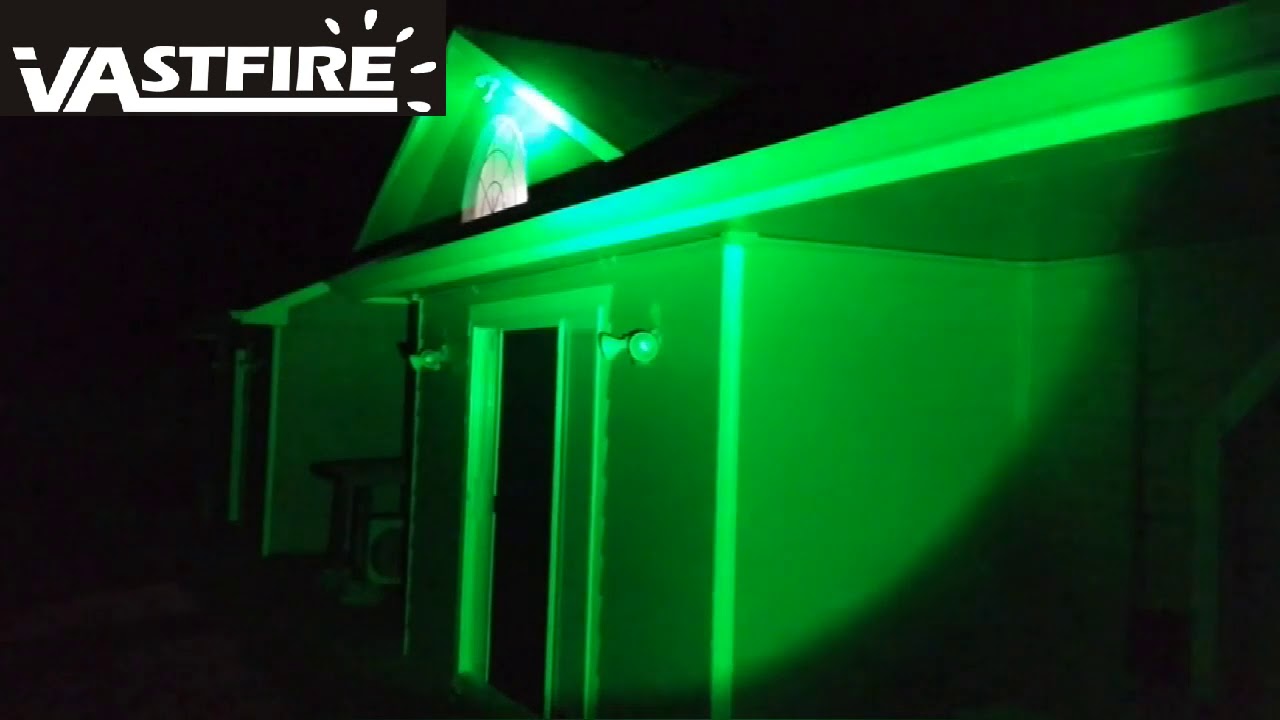 VASTFIRE 350 Yard Green Hunting Light Zoomable Flashlight Hog Predator ...