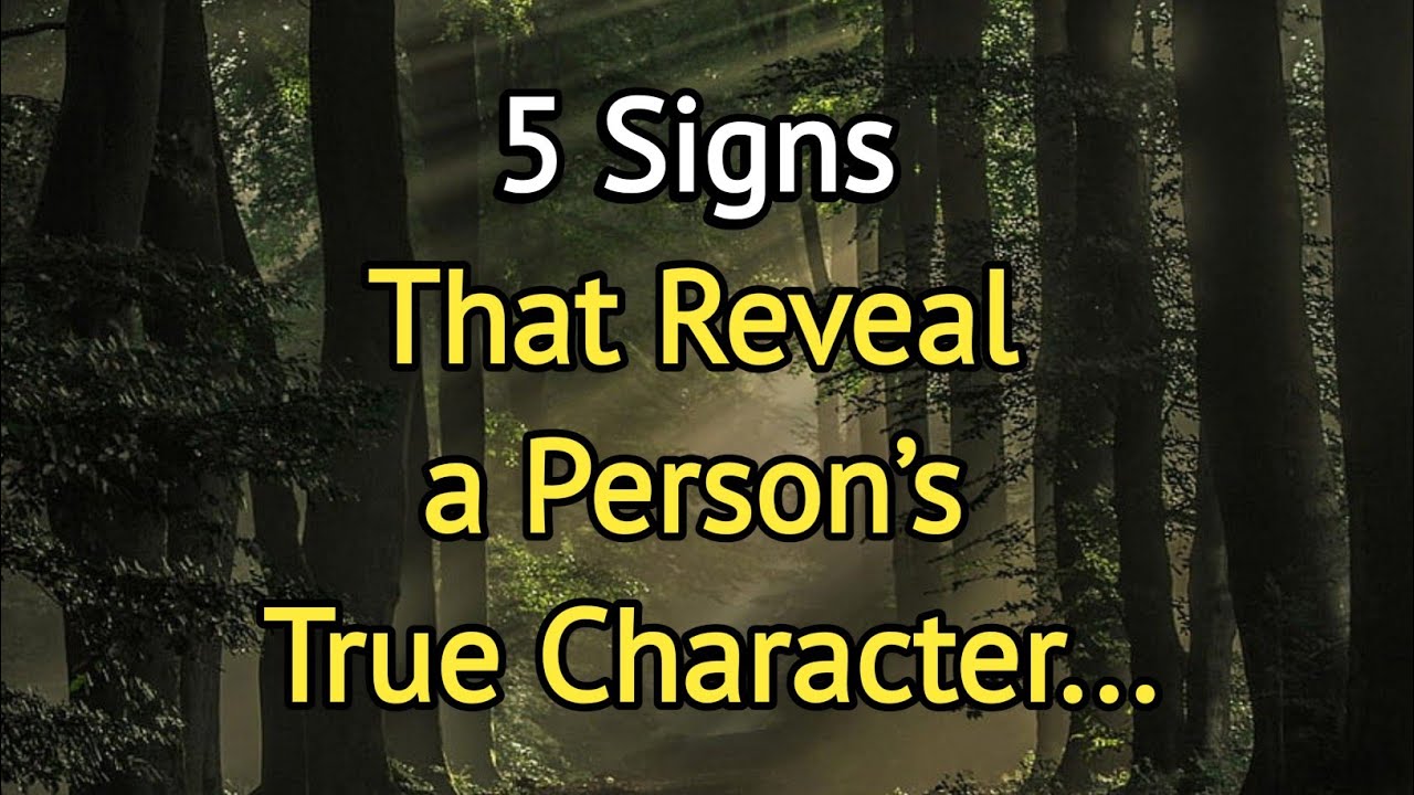 5 Signs That Reveal a Person’s True Character || Human Behavior - YouTube