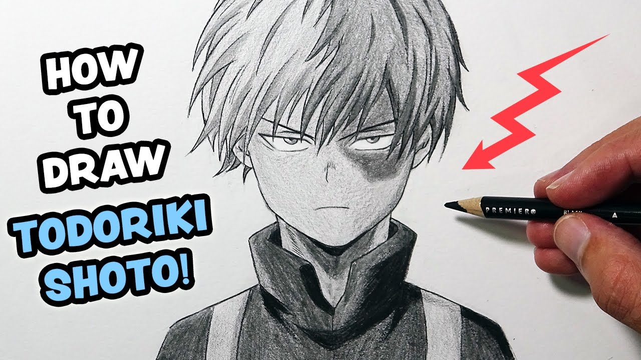 How To Draw Shoto Todoroki For Beginners! - Easy Tutorial! - YouTube
