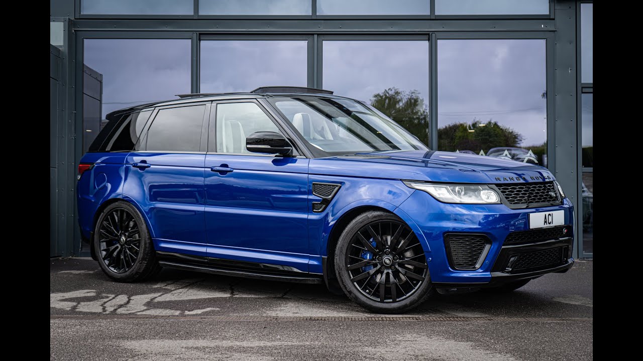 2017 67 RANGE ROVER SVR 5.0 V8 ESTORIL BLUE - YouTube