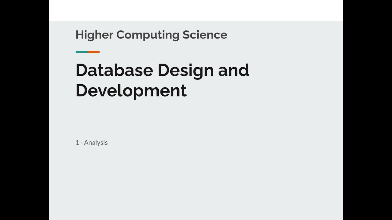 Higher DDD Lesson 1 - Database Analysis - YouTube