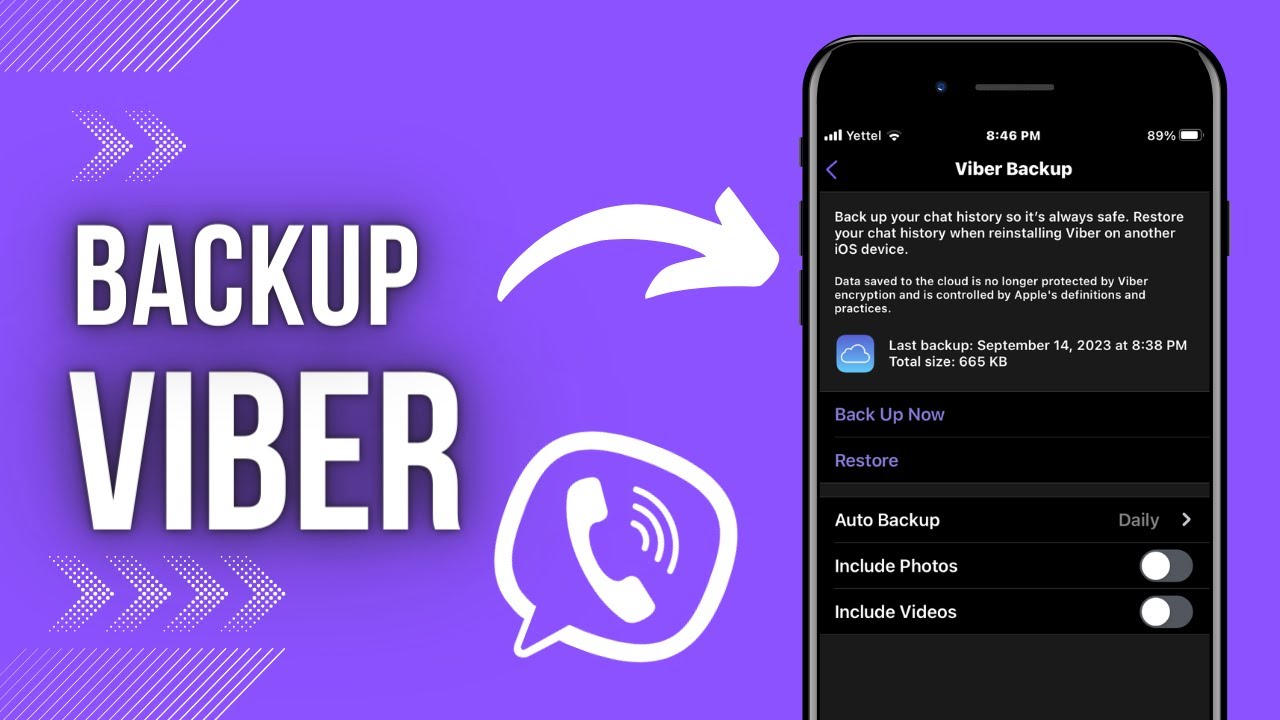 How To Backup Data From Viber - YouTube