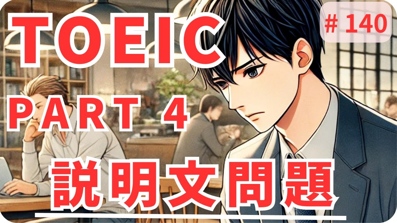 毎日1セット！TOEIC Part 4 リスニング特訓 Vol 140 - YouTube