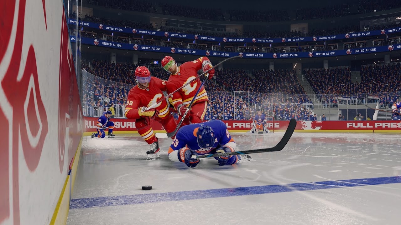 NHL 25 CALGARY FLAMES VS NEW YORK ISLANDERS - YouTube