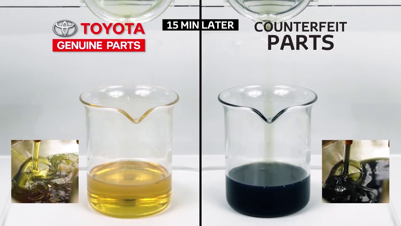 Toyota Oil Filters - Genuine v Counterfeit - YouTube